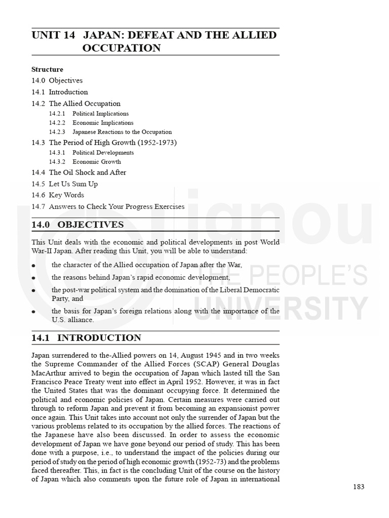 Unit 14 | PDF | Government | Japan