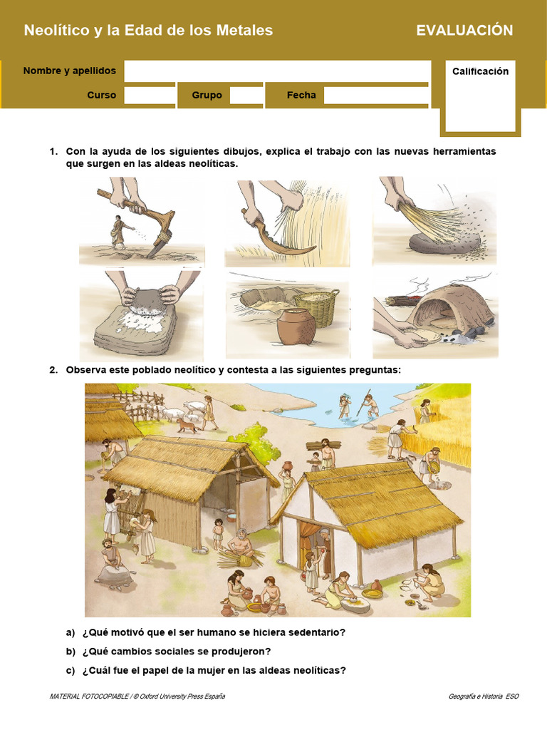 Revolución Neolítica y Edad de Metales | PDF | Neolítico | Arqueología