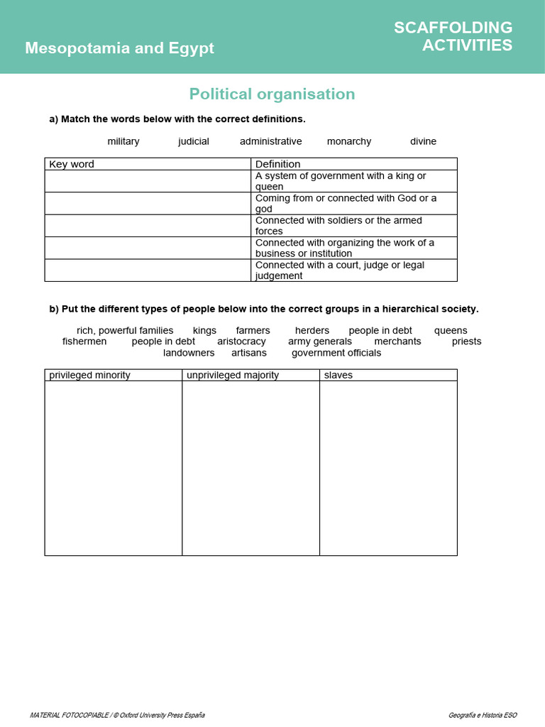 First Civi Scaff Sol Political Organisation | PDF