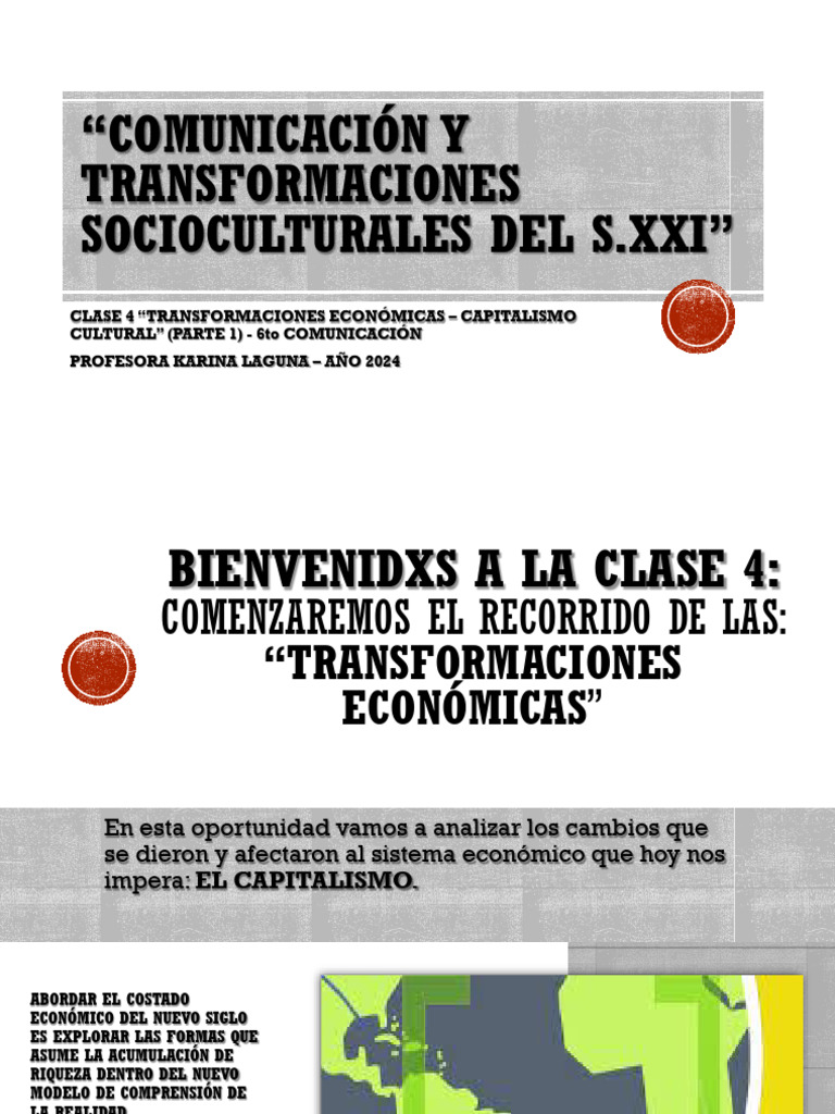 71 Clase 4 Transformaciones Economicas - Parte 1 - Teorico - Tp Individual | PDF | Capitalismo ...