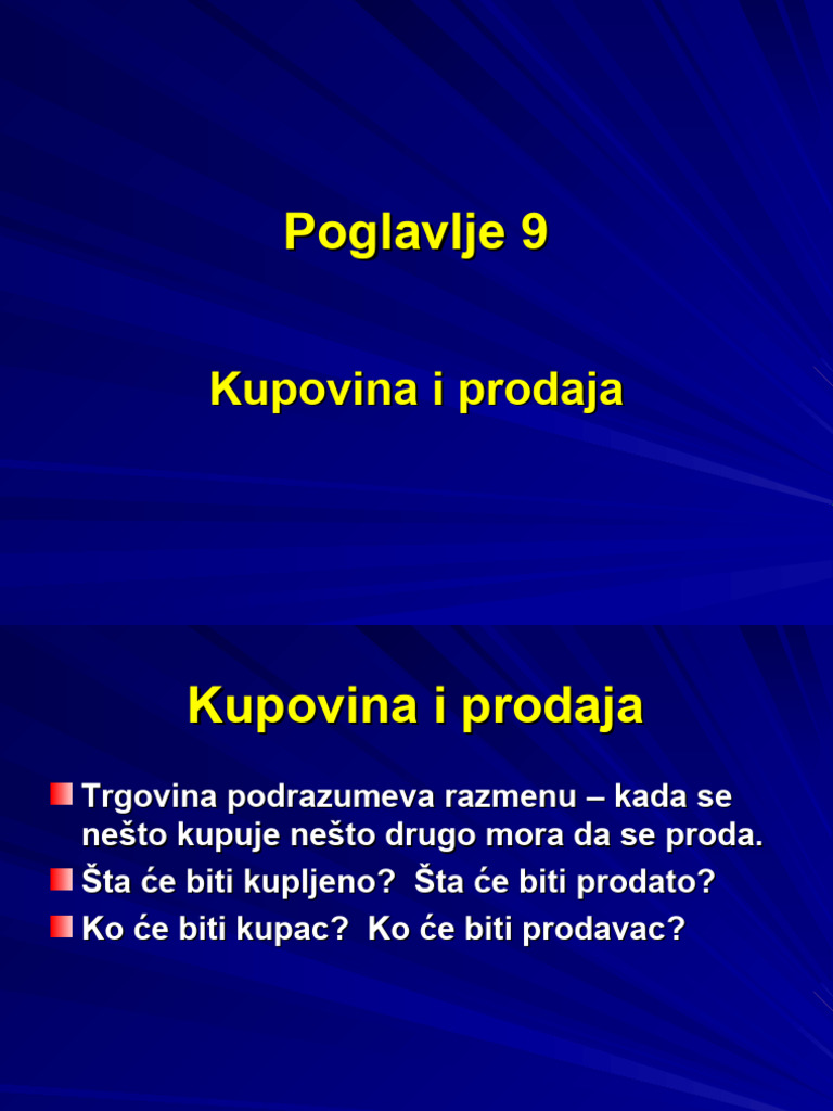 9 Kupovina I Prodaja+ | PDF