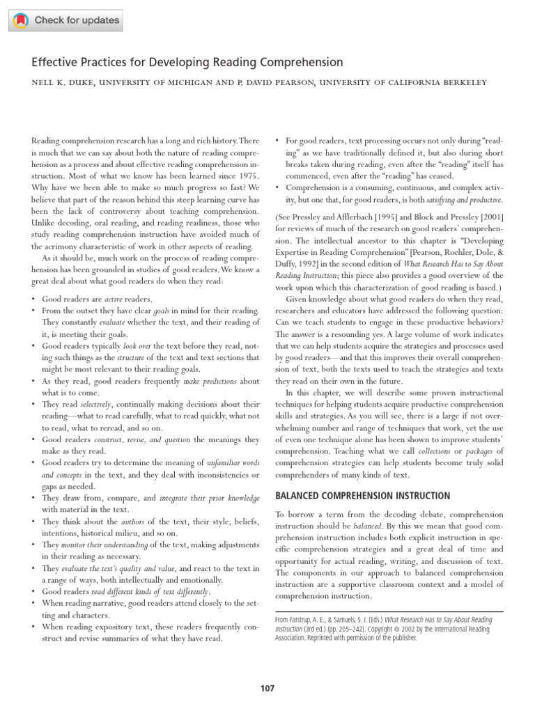Improve Reading Comprehension Duke2009 | Download Free PDF | Reading ... Improve Reading Comprehension Duke2009 | Download Free PDF | Reading ...