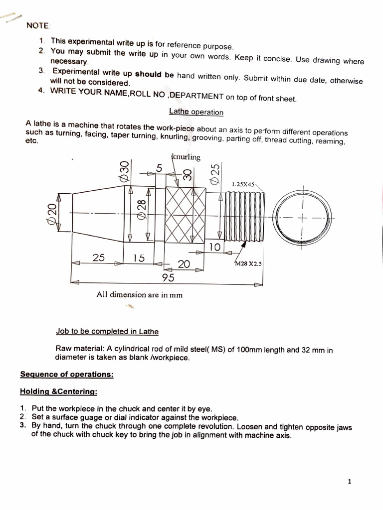 Lathe Workshop | Download Free PDF | Screw | Tools