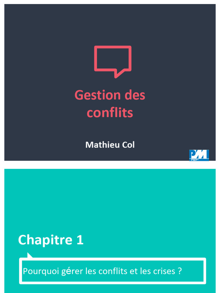 Gestion efficace des conflits en entreprise | PDF | Résolution de conflit