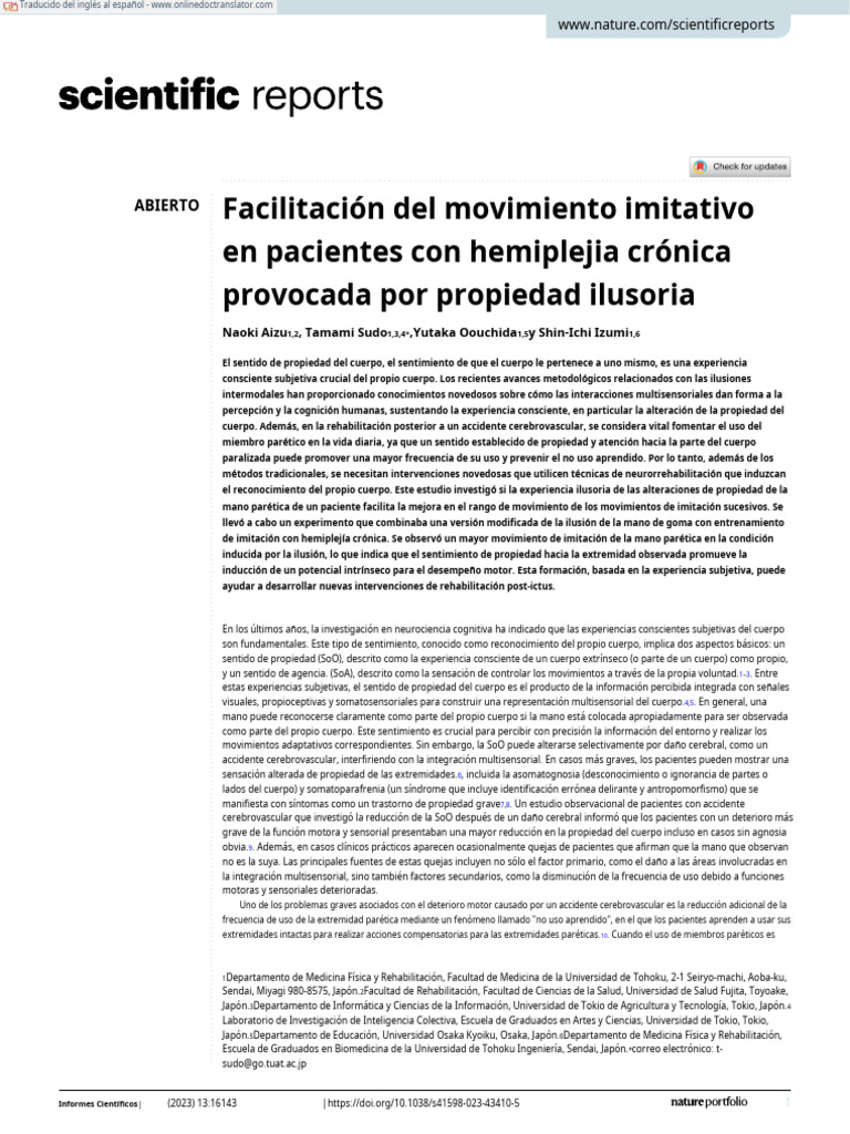Facilitation of Imitative Movement in Patients With Chronic Hemiplegia ...
