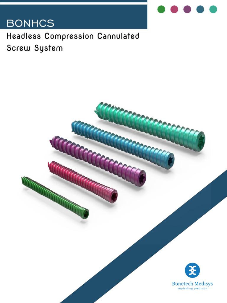 Headless Compression Cannulated Screw | PDF