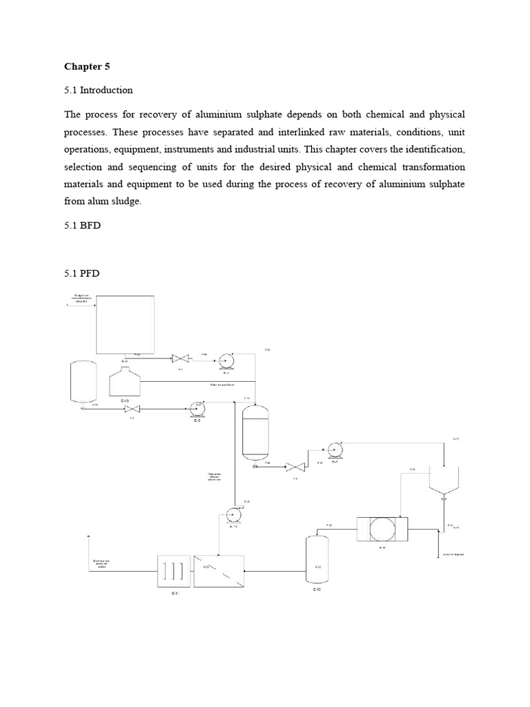 chapter 5 process description | PDF | Filtration | Chemical Reactor