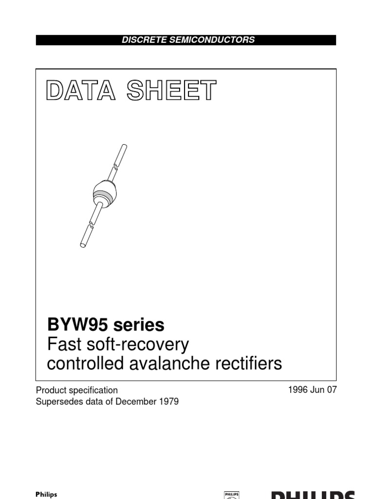 BYW95C Datasheet | PDF | Diode | Capacitor