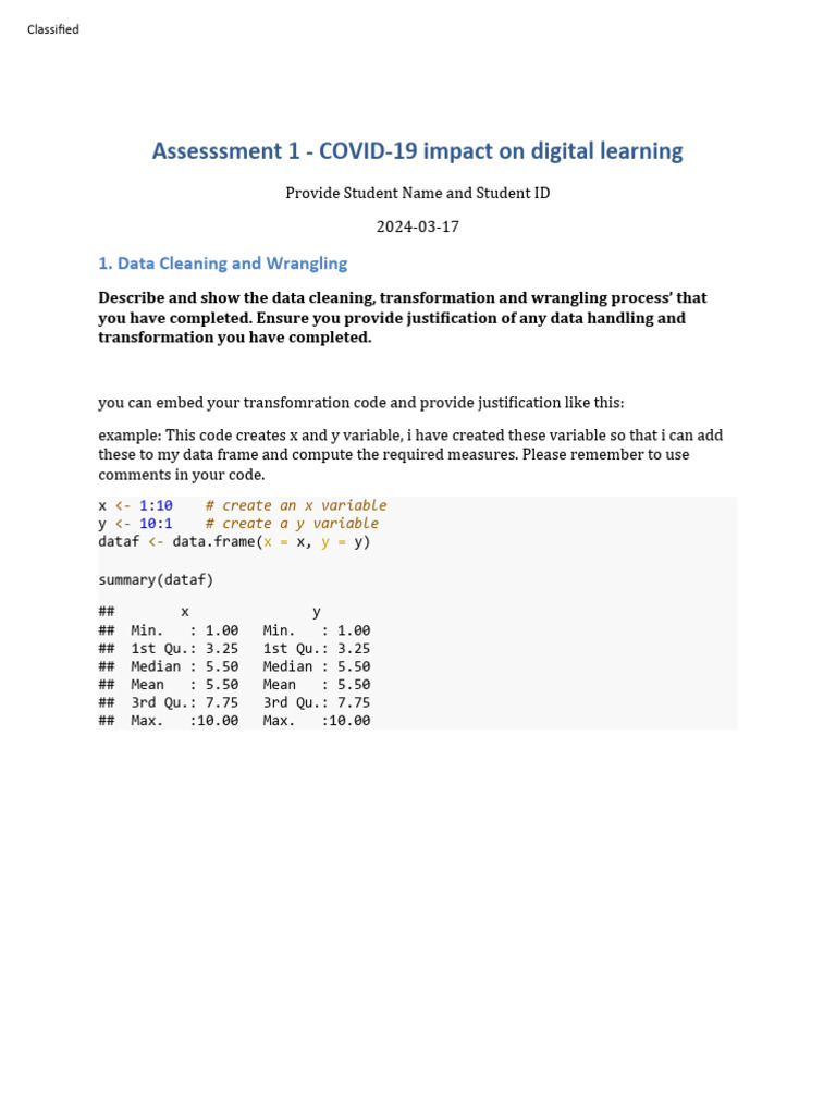 Assessment 1 | PDF