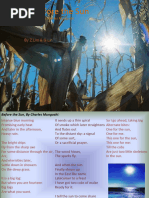 Before The Sun Poem Notes | PDF | Poetry