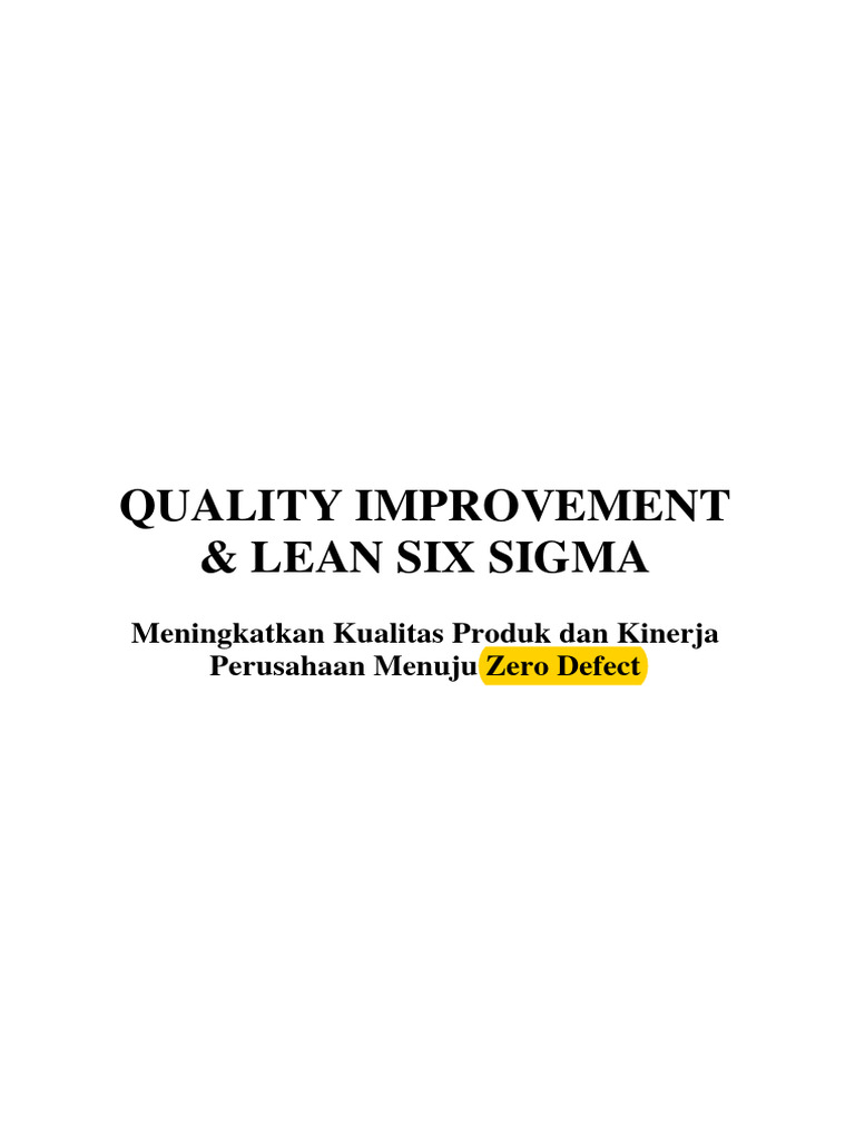 Quality Improvement | PDF