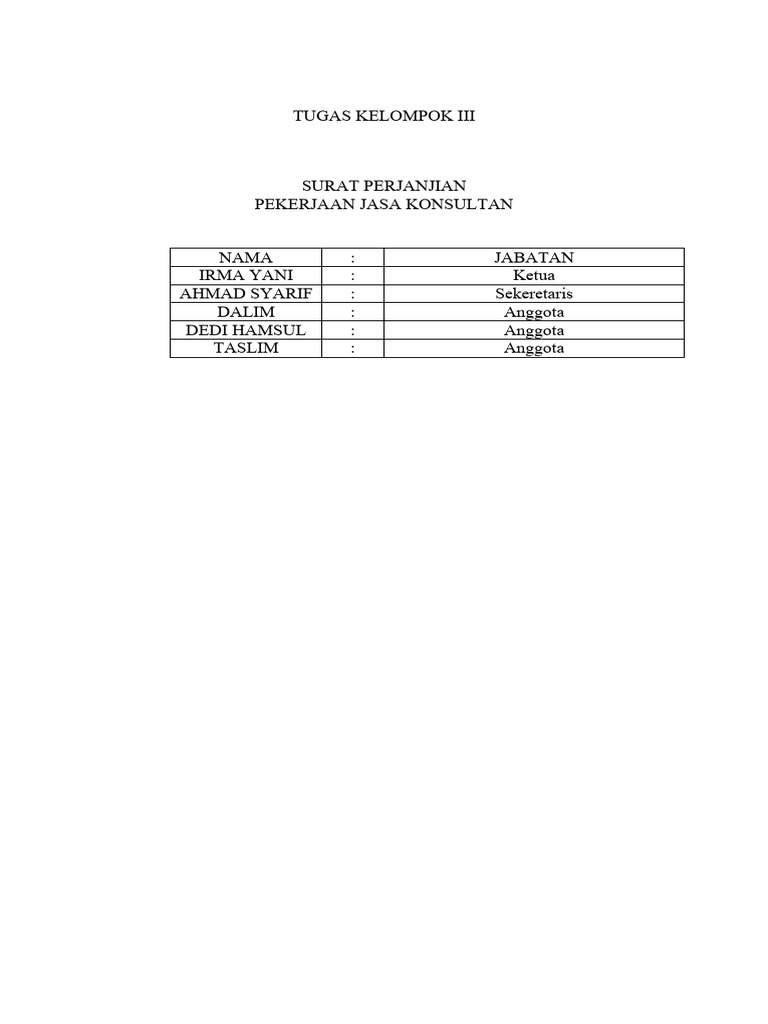 Rancangan Kontrak SPV | PDF