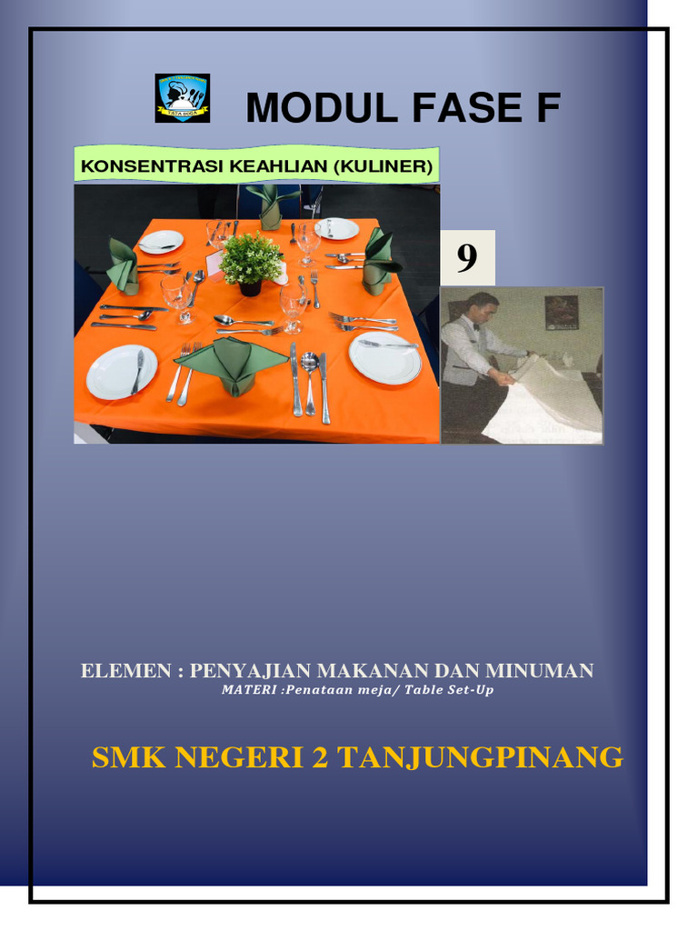 Modul 9 Fase F (Elemen 4) Menata Meja | PDF | Karier & Perkembangan ...