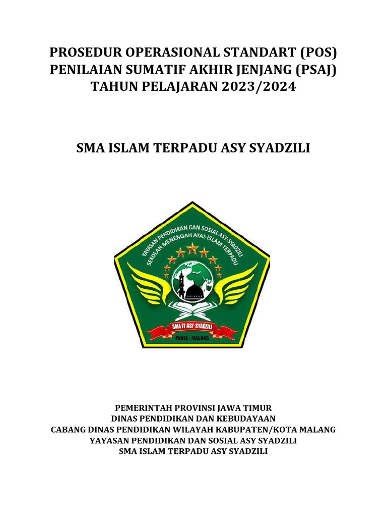 Pos Psaj 2024 | PDF