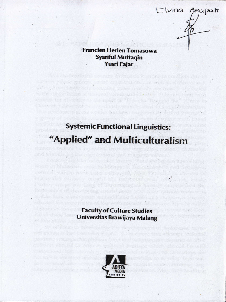 Book Chapter 2011 - December - UB - Applied and Multiculturalism | PDF