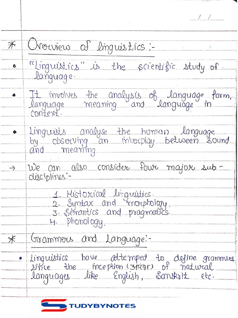 Overview-Of-linguistics | PDF