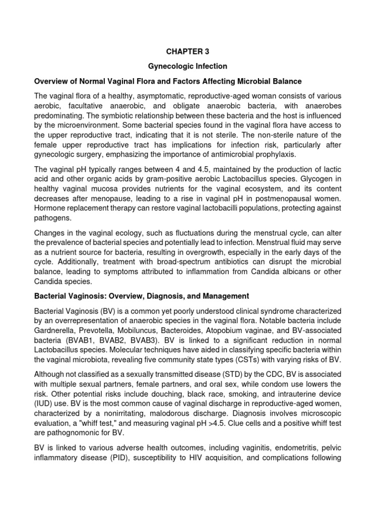 Chapter 3-Gynecological Infection | PDF | Urinary Tract Infection ...