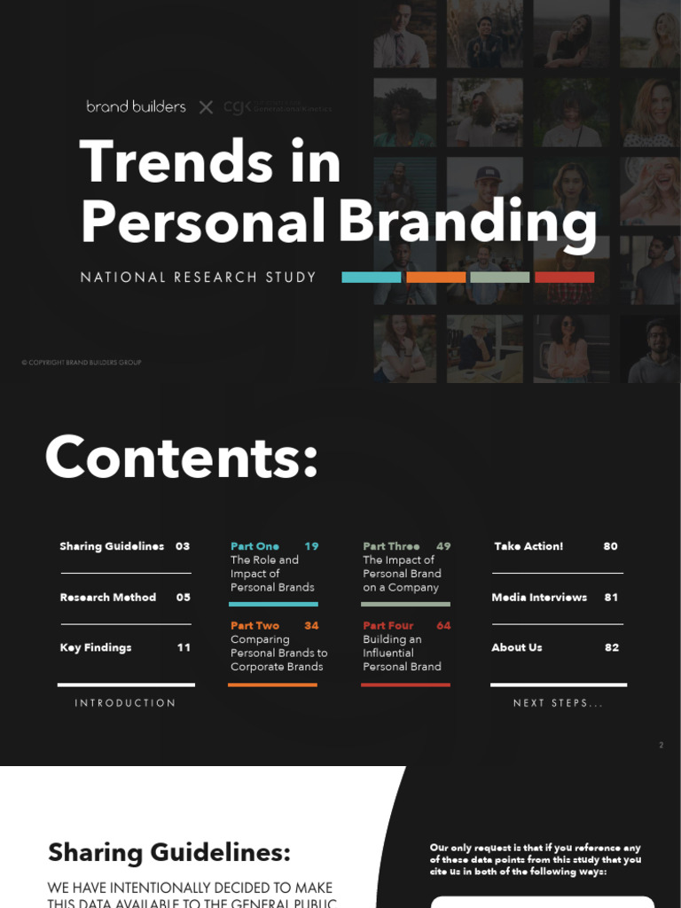 Trends in Personal Branding National Research Study Brand Builders ...