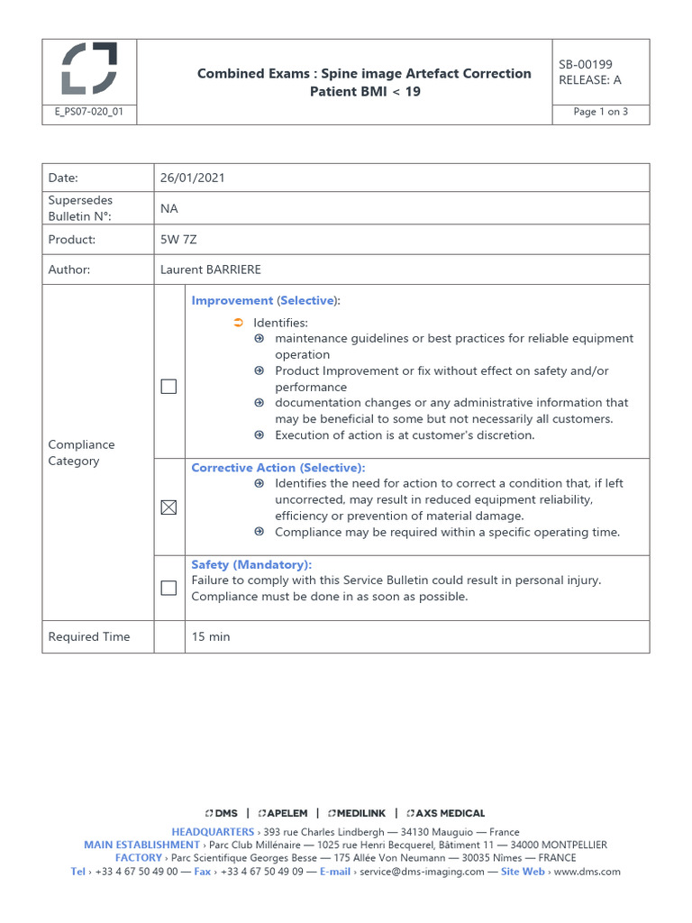 SB-00199 A Combined Exams Spine Image Artefact Correction Patient Bmi-19 | PDF | Medical ...