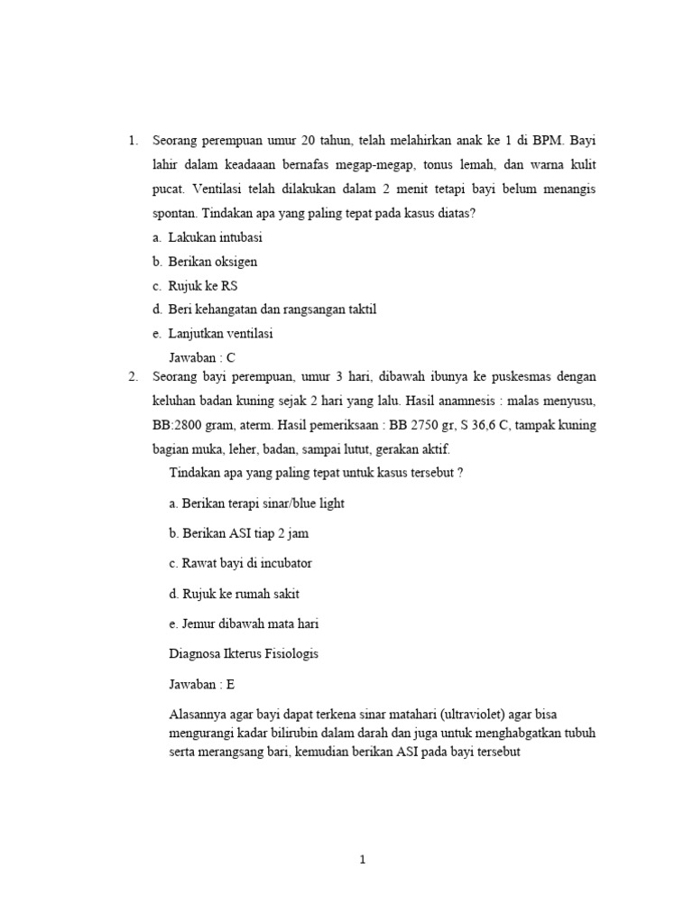 Tindakan Medis untuk Bayi Baru Lahir | PDF | Kesehatan Holistik