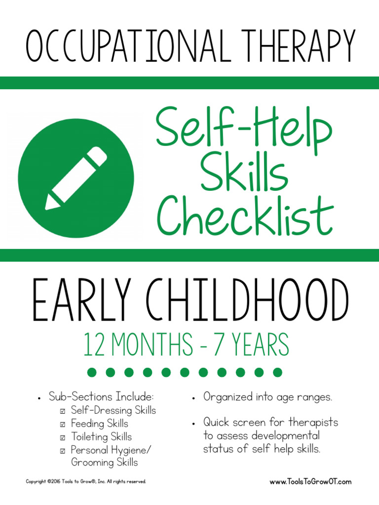 TCH - Tools To Grow at Home - Self Help Skills Checklist 2016 | PDF ...