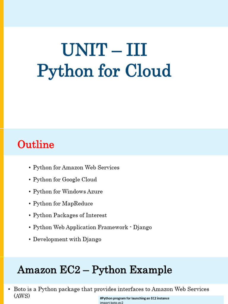 CC - Unit III - Chapter-1 & 2 | PDF | Web Application | Map Reduce