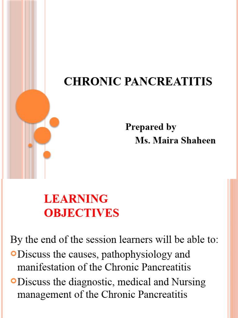 Lect 23. Pancreatitis Chronic | PDF | Pancreas | Hypoglycemia