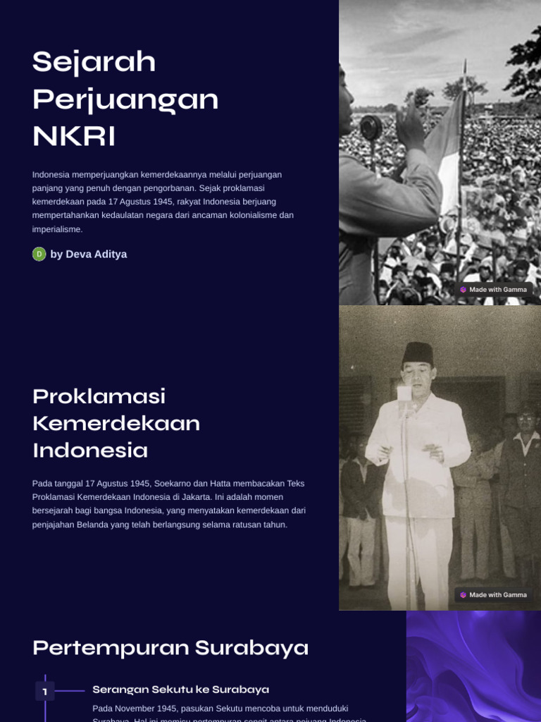 Sejarah Perjuangan NKRI | PDF