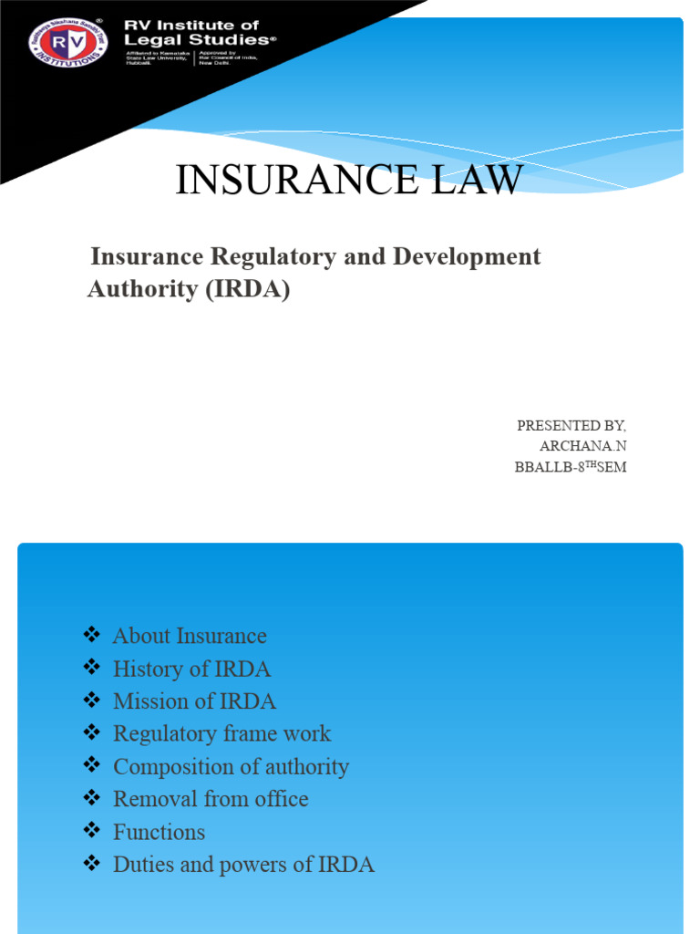 Insurance Law | PDF | Insurance | Financial Services