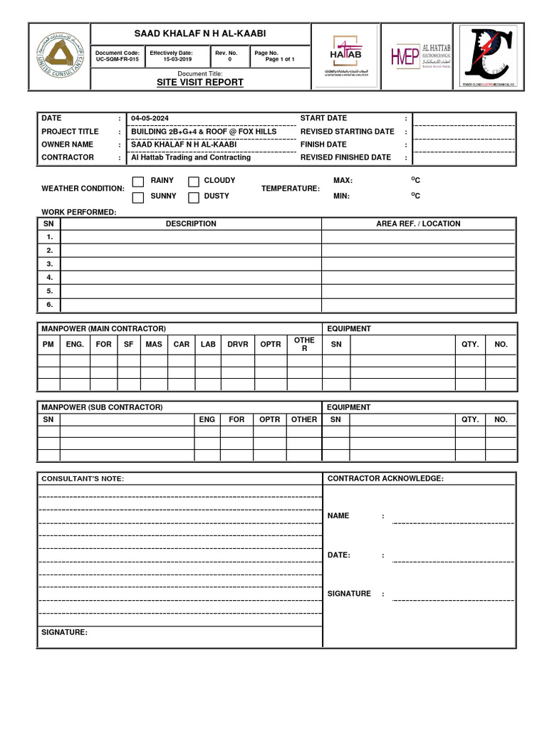 04-05-2024 Site Visit Diary | PDF | Earth Sciences