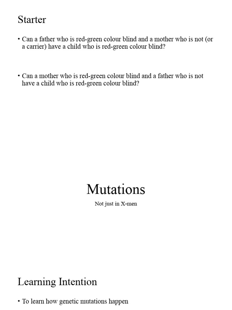 Lesson 7 - DNA mutations | Download Free PDF | Mutation | Genetics