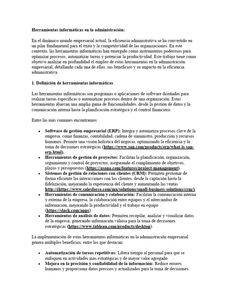 Herramientas informáticas en la administración | Descargar gratis PDF ...