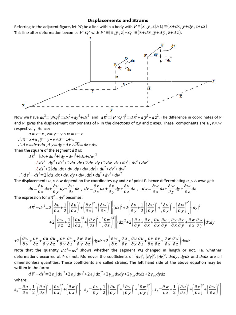 Advanced Mechanics of Solids - Strains | PDF | Stress (Mechanics ...