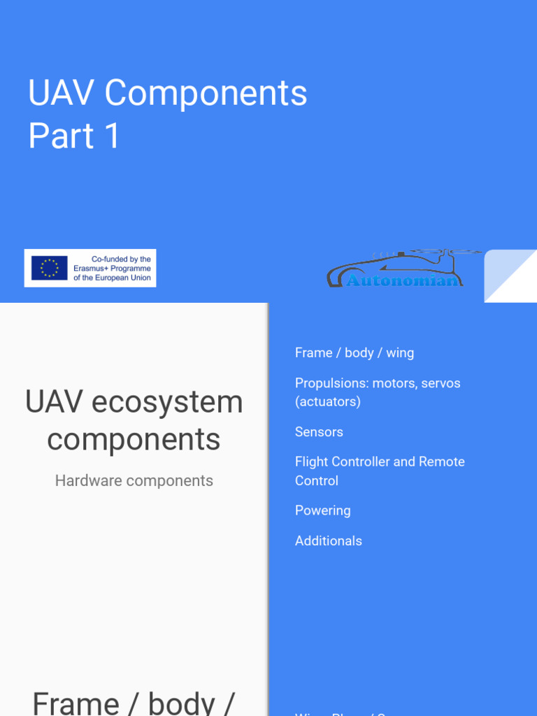 UAV Components Part 1 | Download Free PDF | Electric Motor | Battery ...