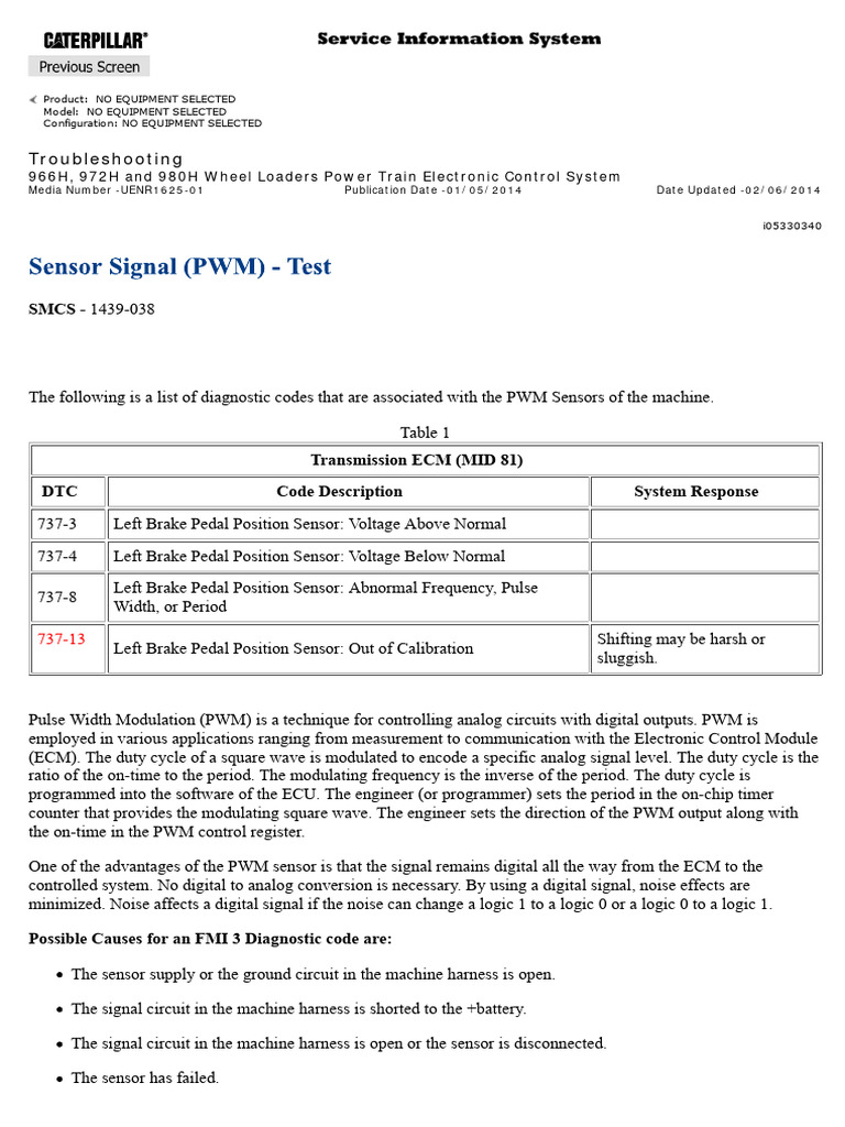 PWM Sensor Signal Test | PDF | Switch | Electrical Connector