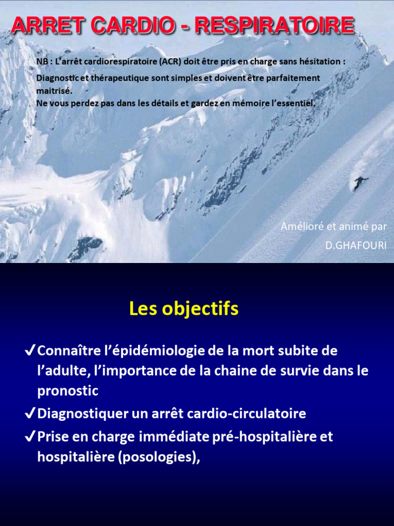 Prise en charge de l'ACR : Guide essentiel | PDF | Réanimation cardio-pulmonaire | Arrêt cardiaque