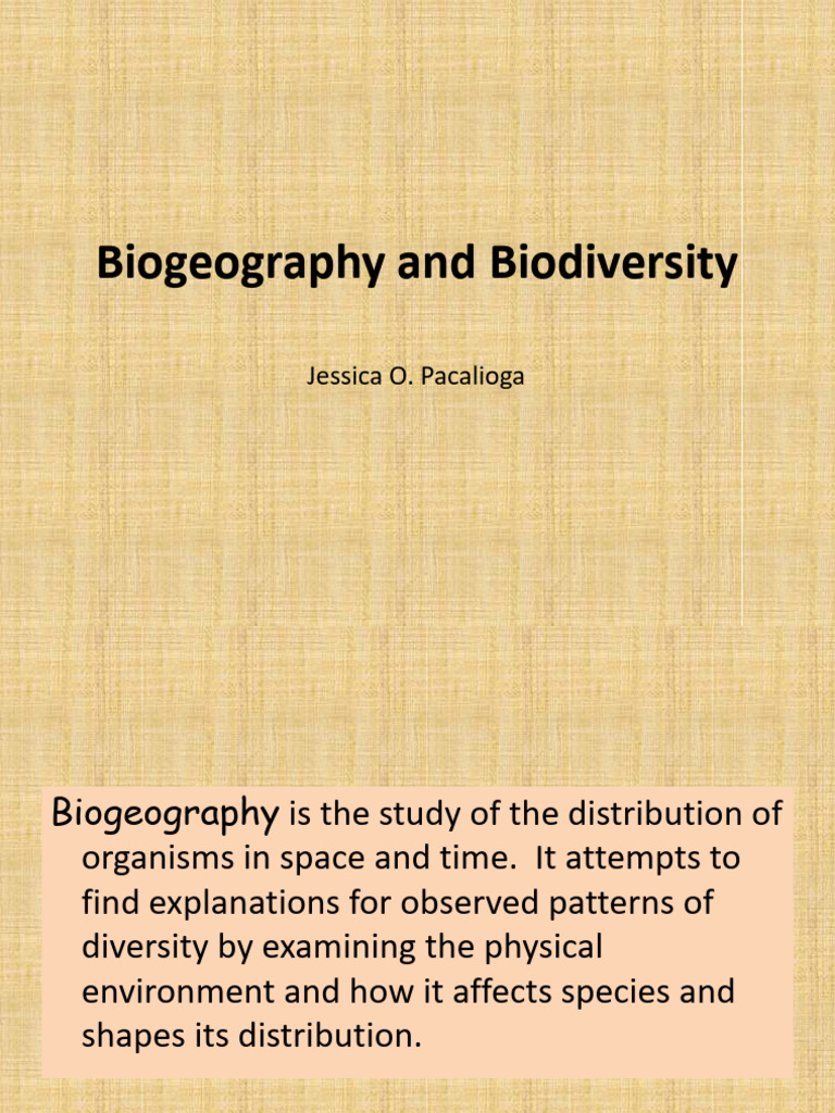 Biogeography and Biodiversity (2020) | PDF | Biogeography | Plate Tectonics