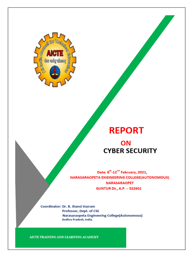 ATAL FDP On Cyber Security REPORT Final | Download Free PDF | Cisco ...