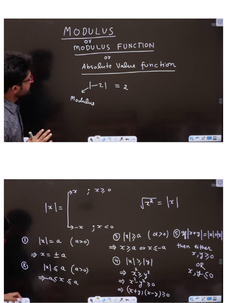 Modulus - Boards - JEE Mains - JEE Advance - Aman Sir Maths - Bhannat Maths | PDF