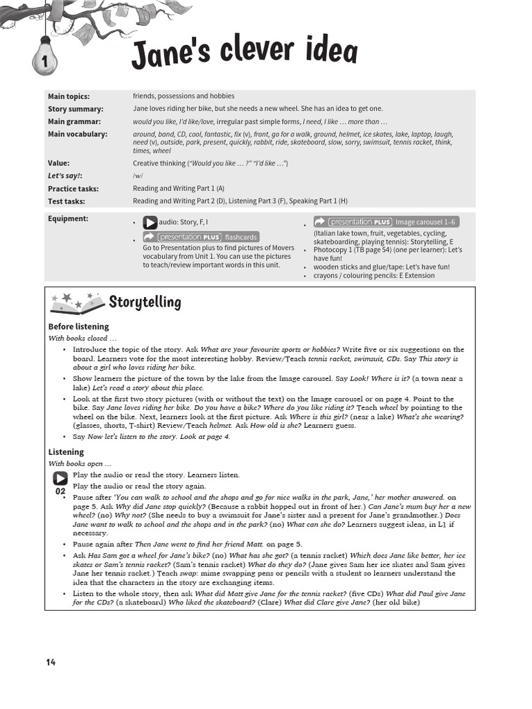 Level_4_Teacher_s_Book_Unit_1 | PDF | Vocabulary
