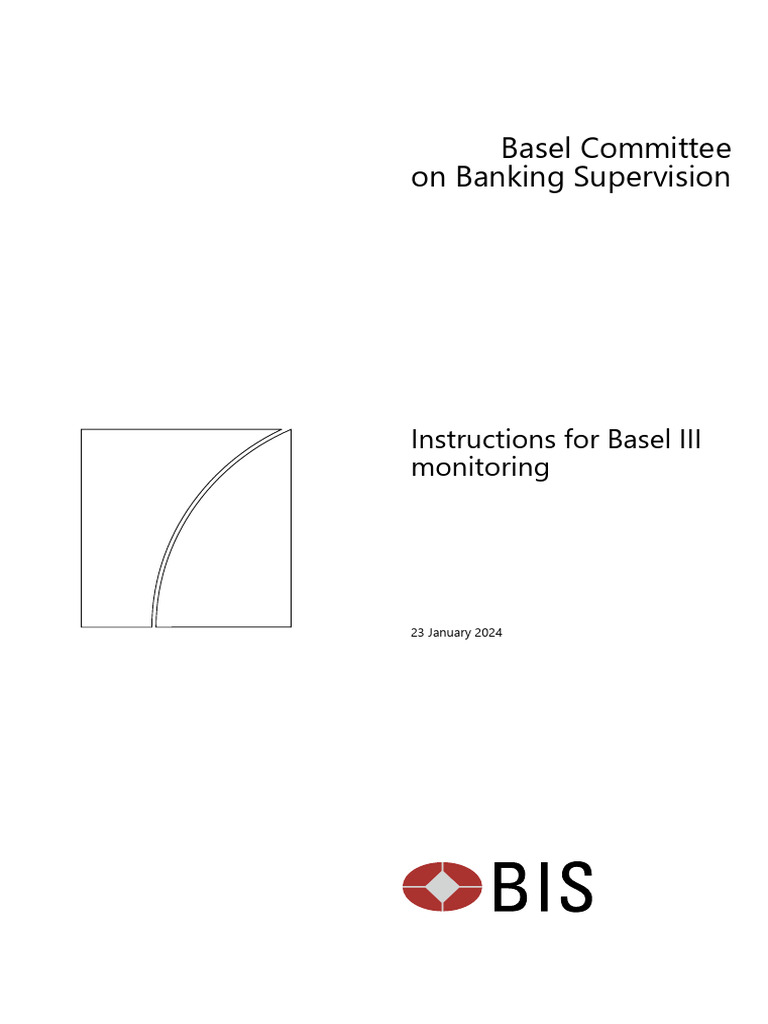 Basel III Monitoring Instructions Volume 5 - 1 Updated (2023) | PDF ...