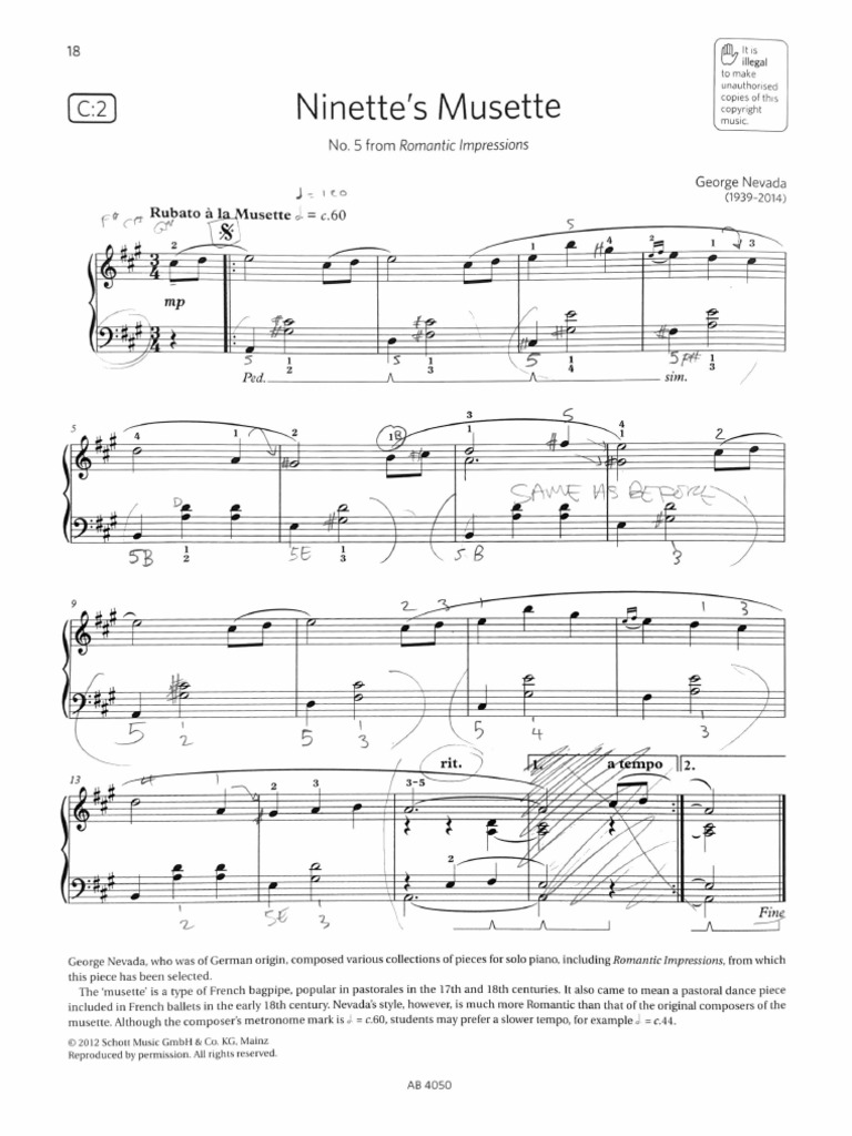 Ninettes musette G4 piano | PDF