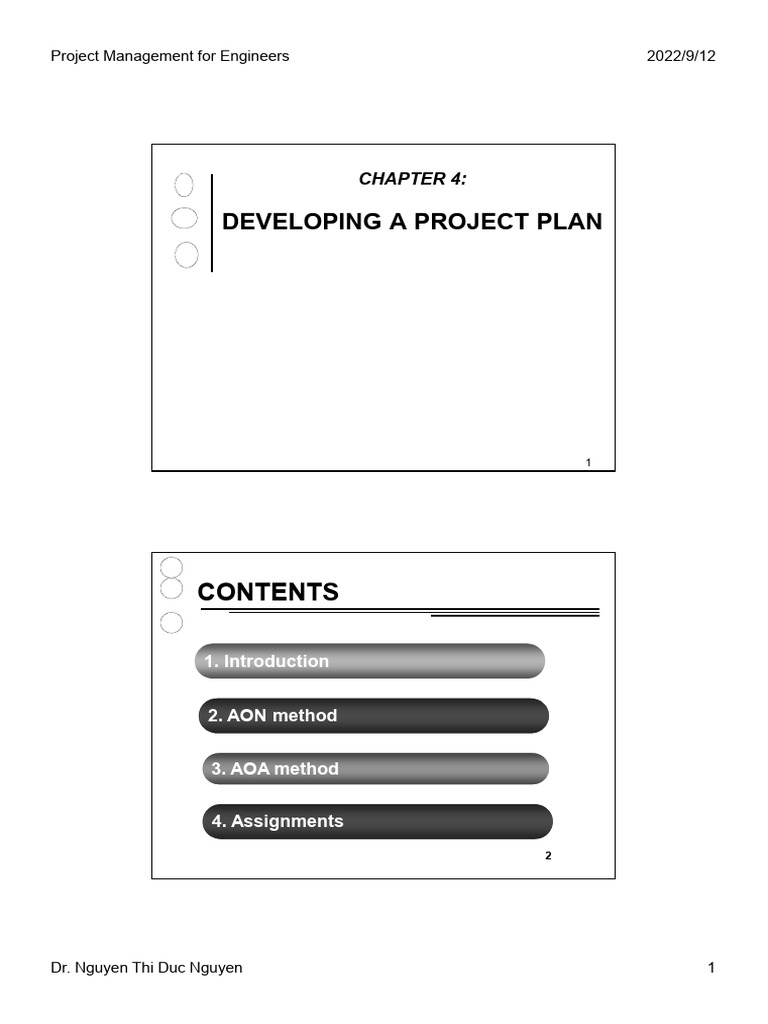 Developing A Project Plan | PDF | Computing