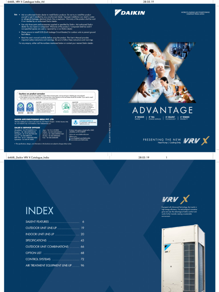 VRV X Catalogue India A4 Low | PDF