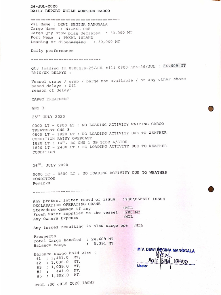 Daily Report SLM 26 July 2020 | PDF