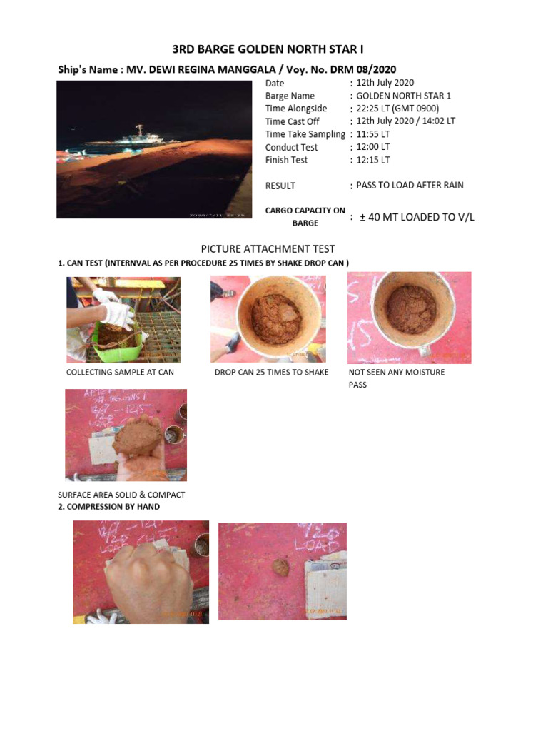 DRM 3rdbarge Golden North Star 1 After Rain & Master Statement | PDF ...