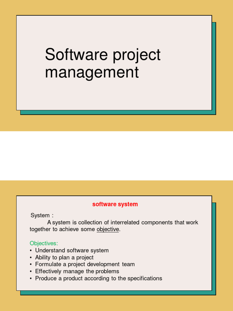Software Project Management | PDF | Project Management | System