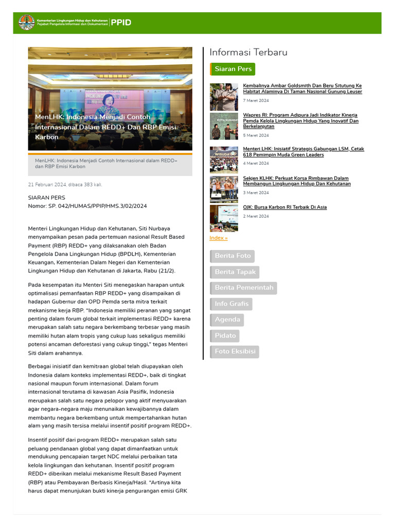 PPID - Kementrian Lingkungan Hidup Dan Kehutanan - MenLHK - Indonesia ... PPID - Kementrian Lingkungan Hidup Dan Kehutanan - MenLHK - Indonesia ...