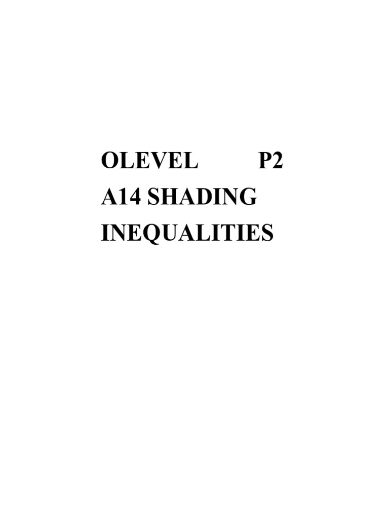 Shading Inequalities and Triangle Transformations | PDF | Combinatorics ...