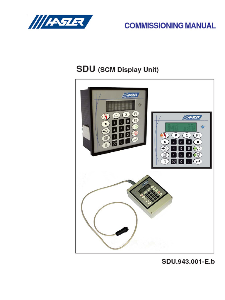 Commissioning Manual: (SCM Display Unit) | PDF | Menu (Computing ...